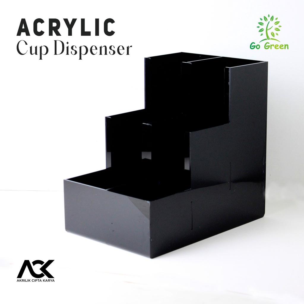 Jual Rak Papercup / Paper Cup Dispenser Akrilik Ukuran Tinggi | Shopee ...