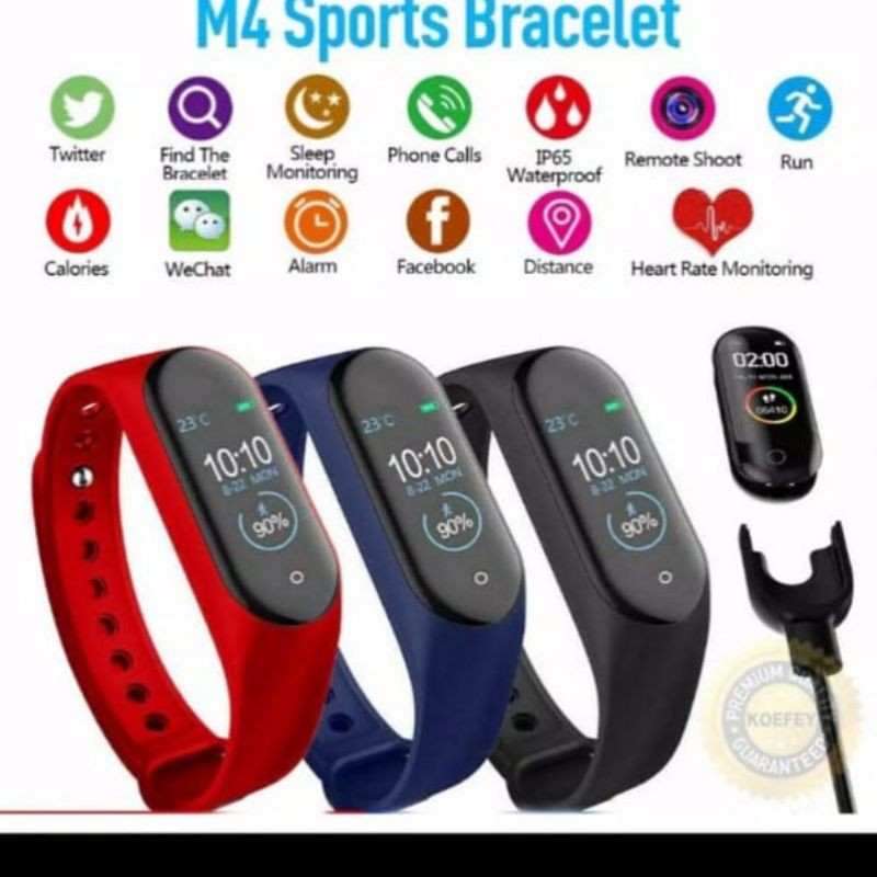 Jual SMARTWATCH M4 JAM TANGAN PINTAR | Shopee Indonesia