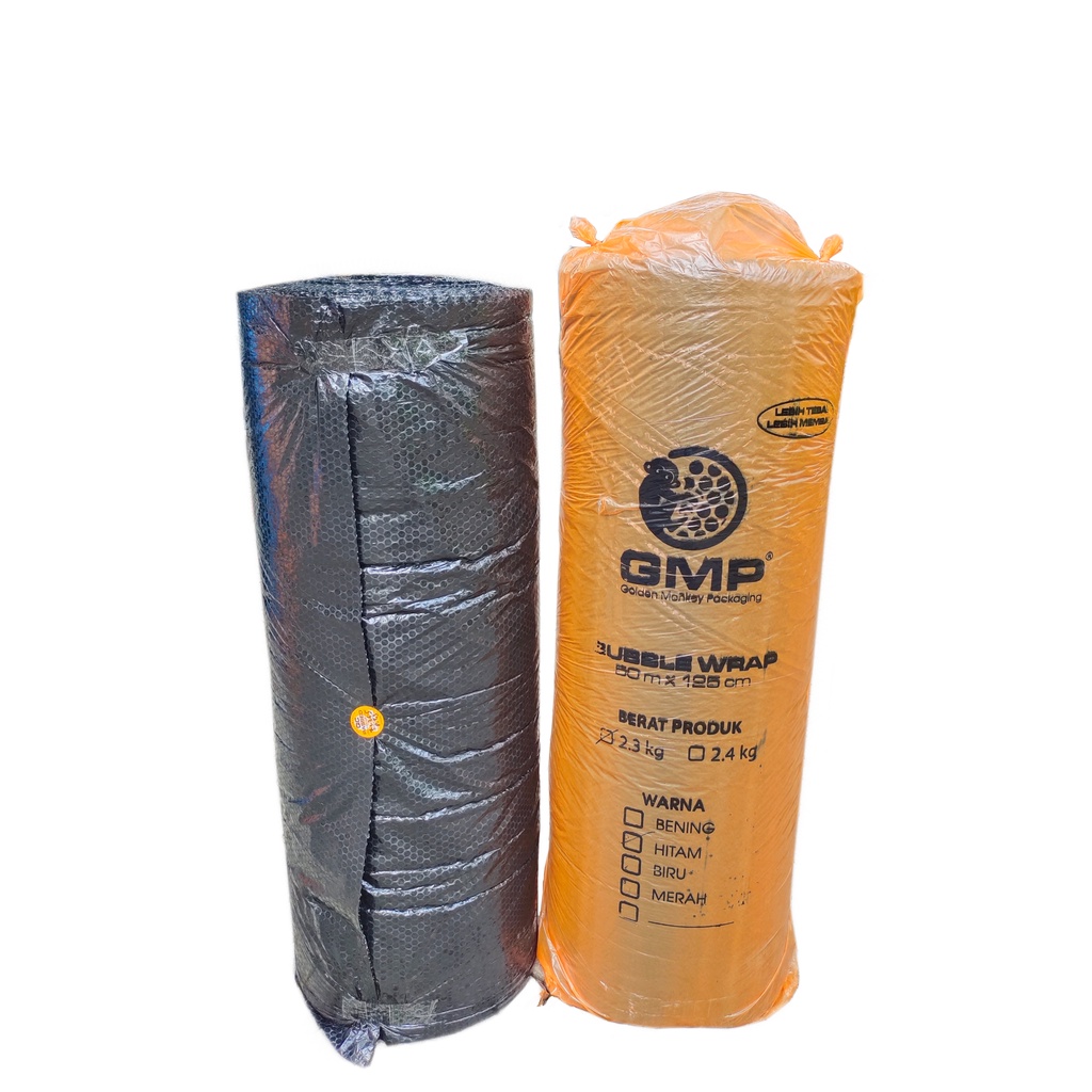 Jual Bubble Wrap GMP EKONOMIS BENING HITAM 125 cm x 50 meter | Shopee ...
