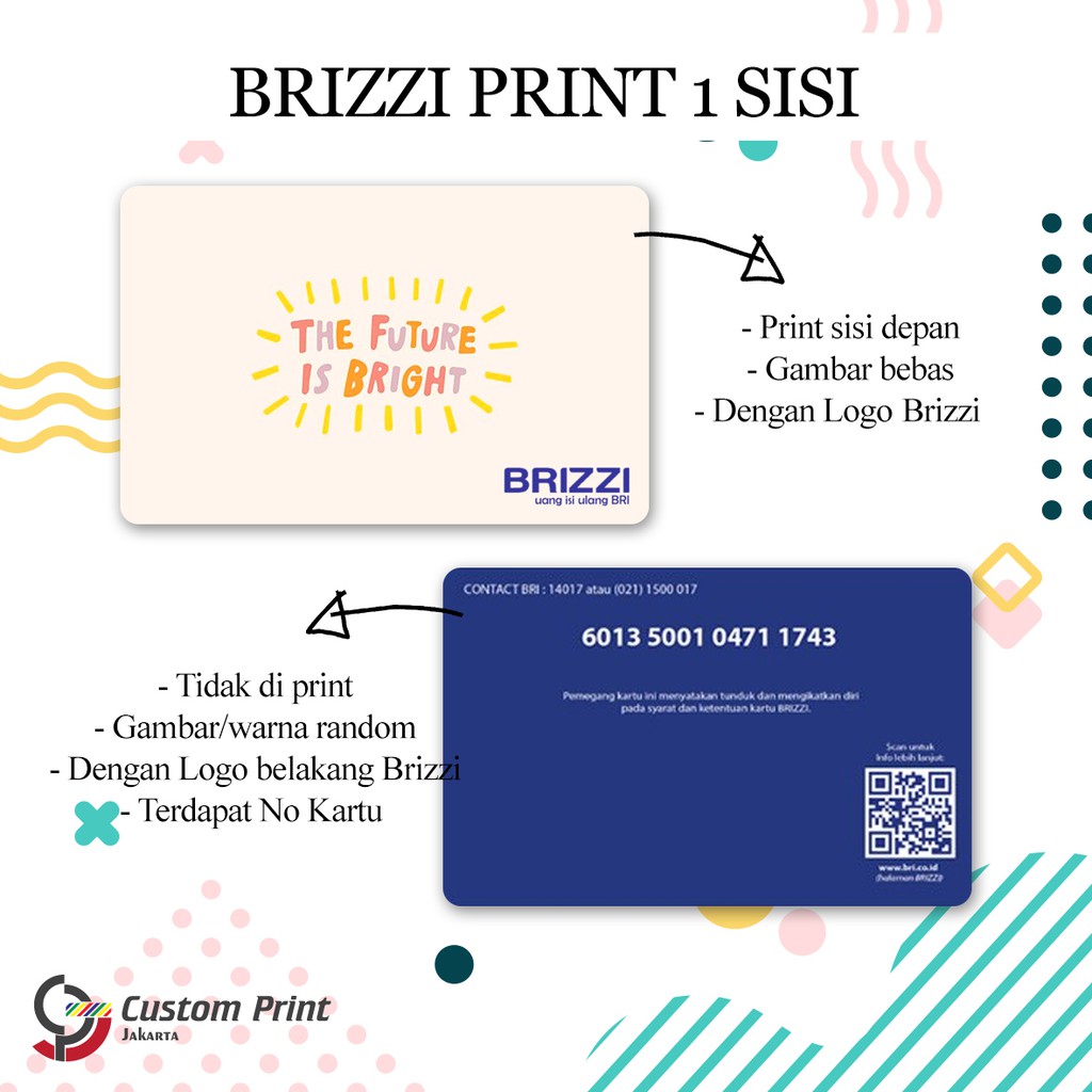 Jual Emoney Flazz Brizzi Tapcash Custom Desain Print 2sisi | Shopee ...