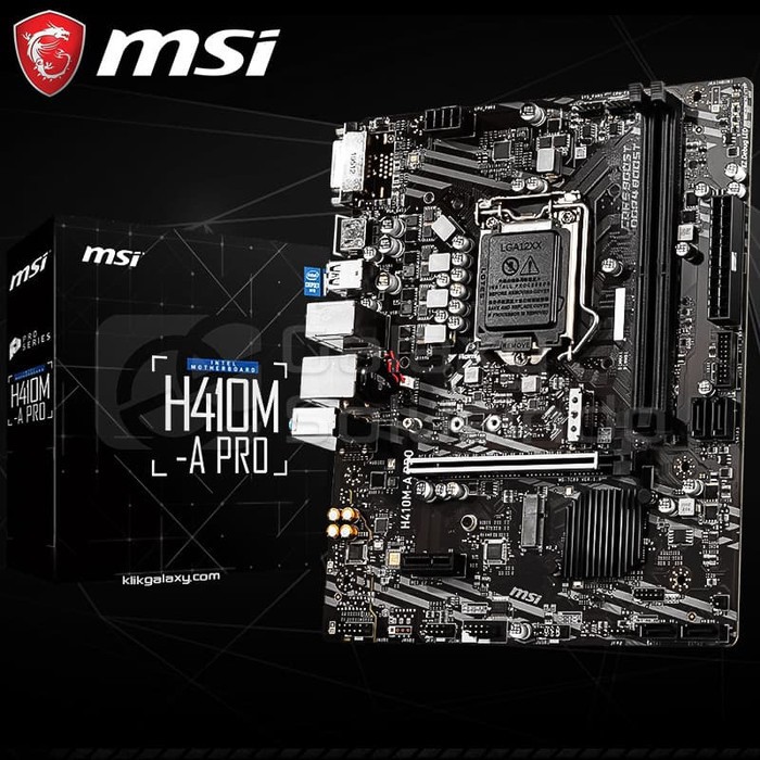 Jual MSI H410M-A Pro - [LGA1200, H410, DDR4, USB3.2, SATA3] | Shopee ...