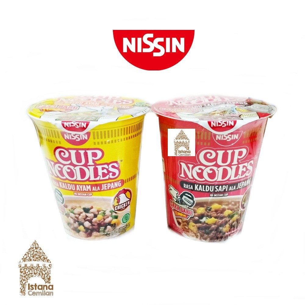 Jual Nissin Cup Noodles Kaldu Sapi Kaldu Ayam Mie Instan Ala Jepang