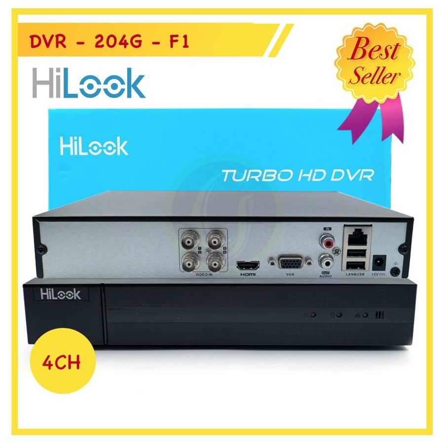 Jual DVR HiLook by Hikvision 4CH / 4 CHANNEL 1080P DVR-204G-M1 | Shopee ...