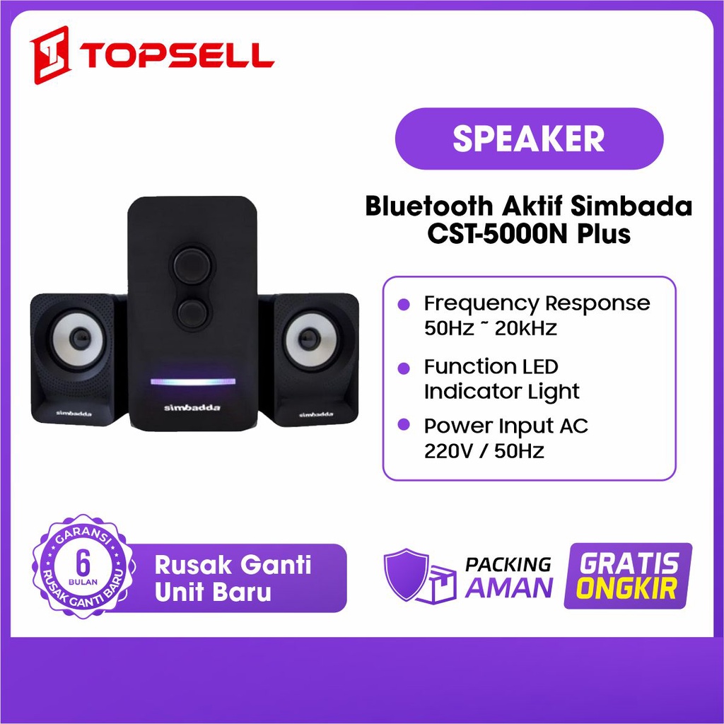 Jual Speaker Simbadda CST 5000 N+ - Subwoofer Bass Power - Bluetooth ...