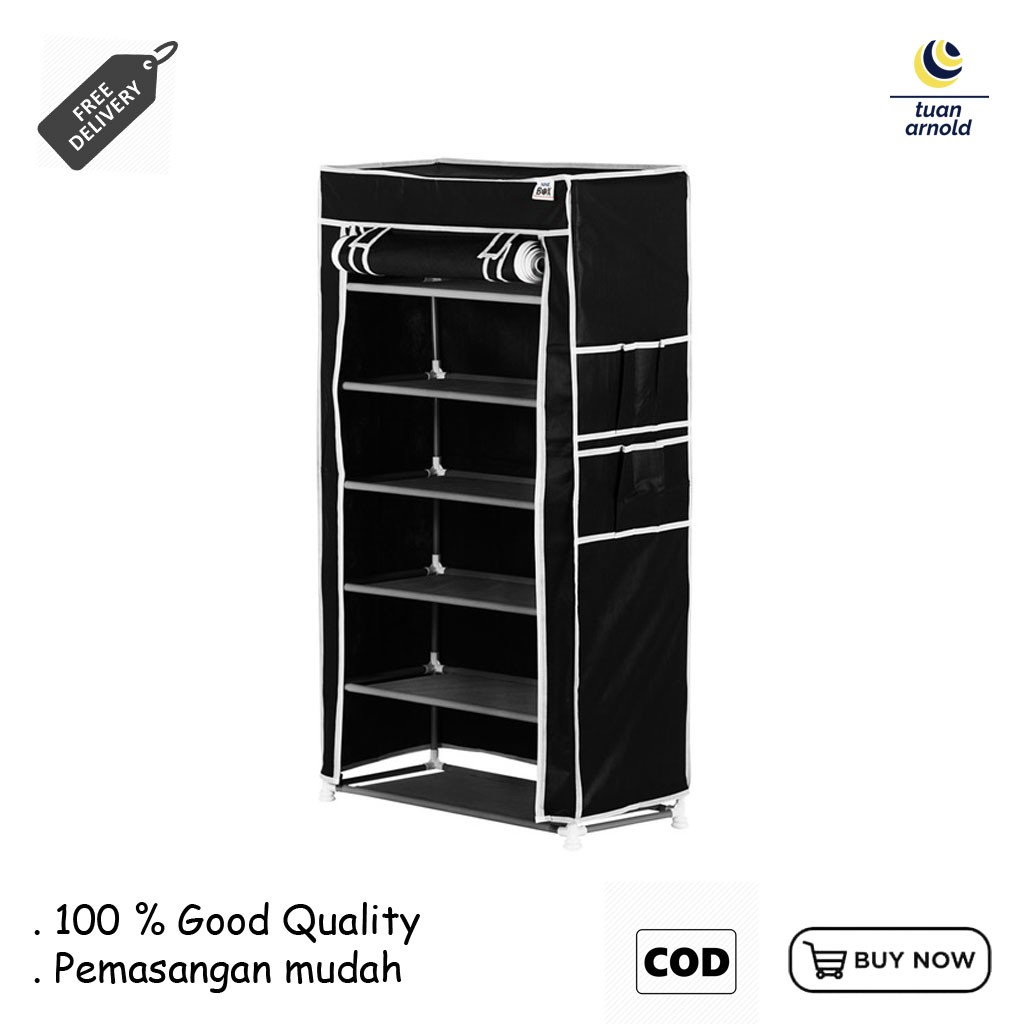 Jual Rak Minimalis Rakitan Gantung Tertutup Susun Rakit M6G2 Besi ...