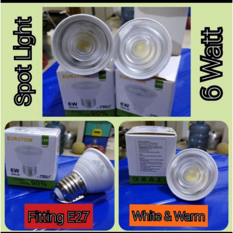 Jual lampu spot led 6w 6watt e27 220v lampu sorot lukisan e27 spotlight ...
