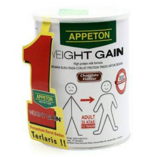 Jual Susu appeton weight gain penggemuk dewasa rasa coklat. Penambah ...
