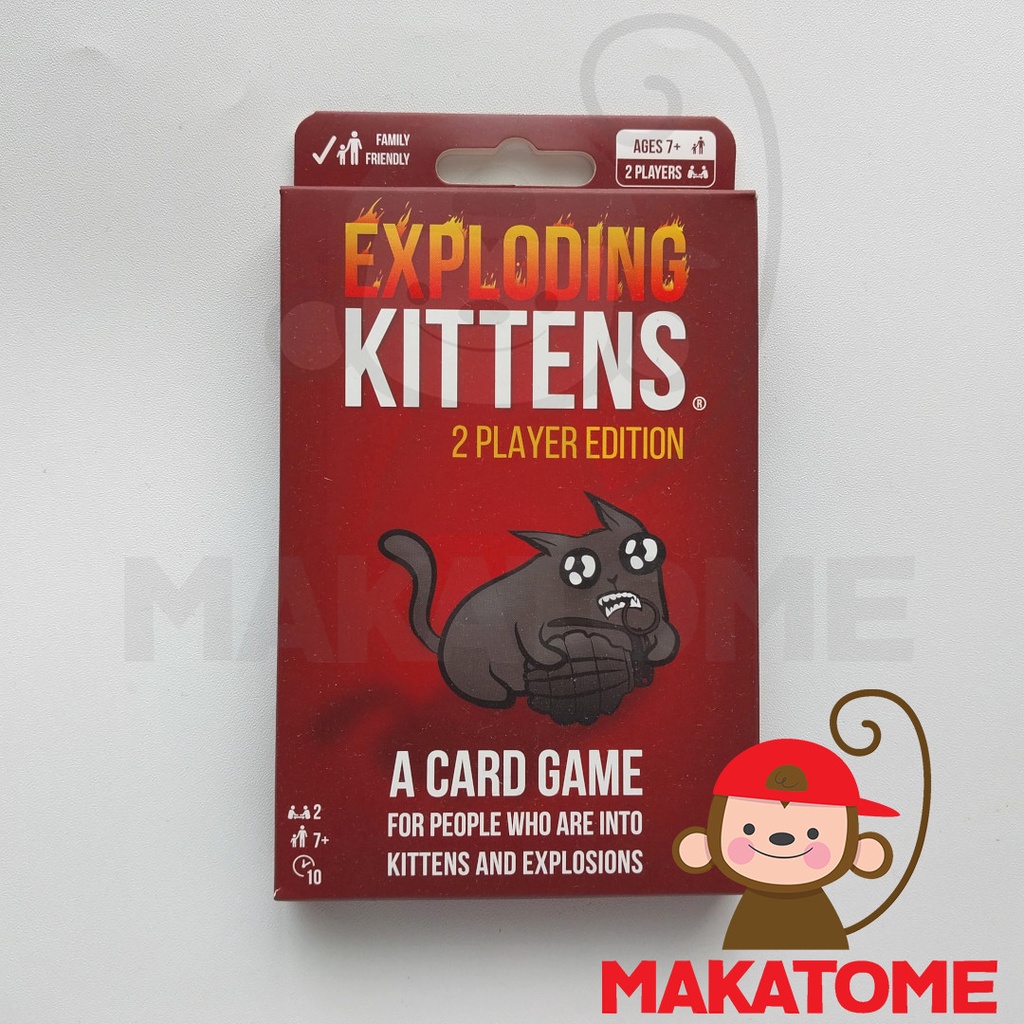 Jual Exploding Kittens 2 Player Edition boardgame age 7+ 10 min board ...