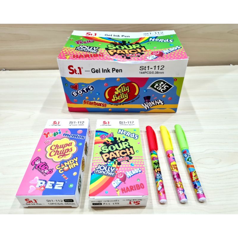 Jual Gel Pen Candy Cute Isi 12 Pcs | Shopee Indonesia