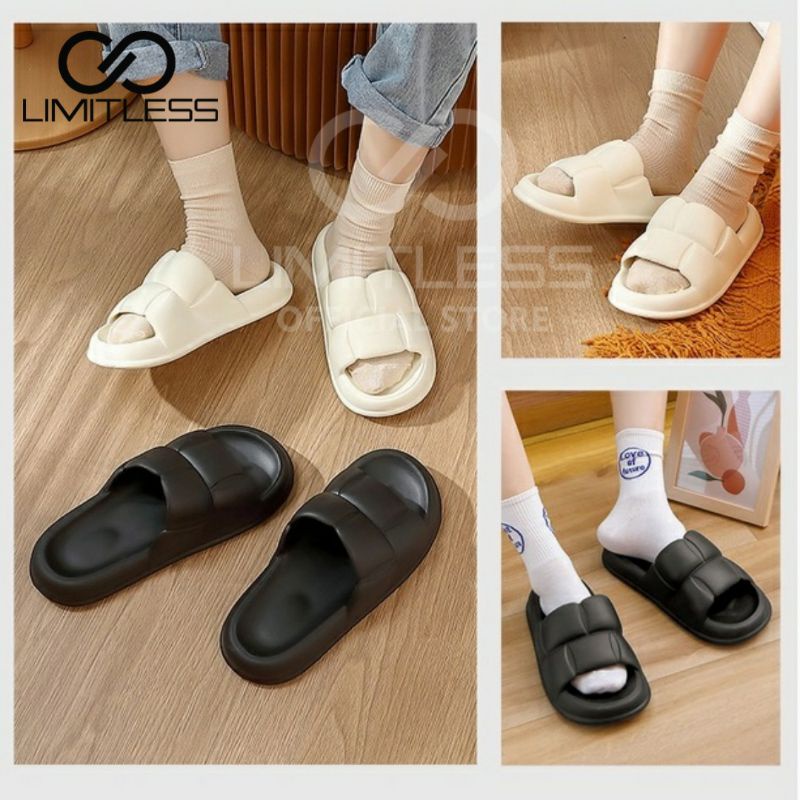 Jual Limitless - Sandal Selop Wanita JENNIE Kekinian Korean Style Bahan ...