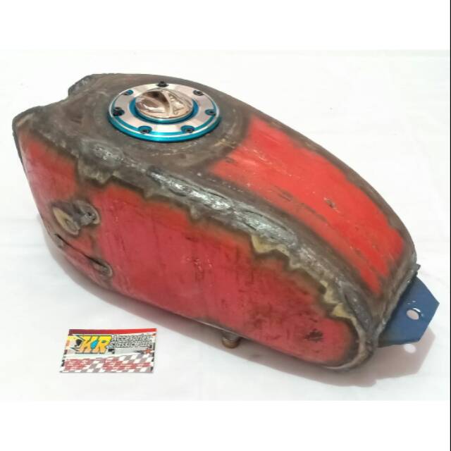 Jual TANGKI CB BAHAN DRUM PERTAMINA SET TUTUP TANGKI CUSTOM NINJA CNC ...
