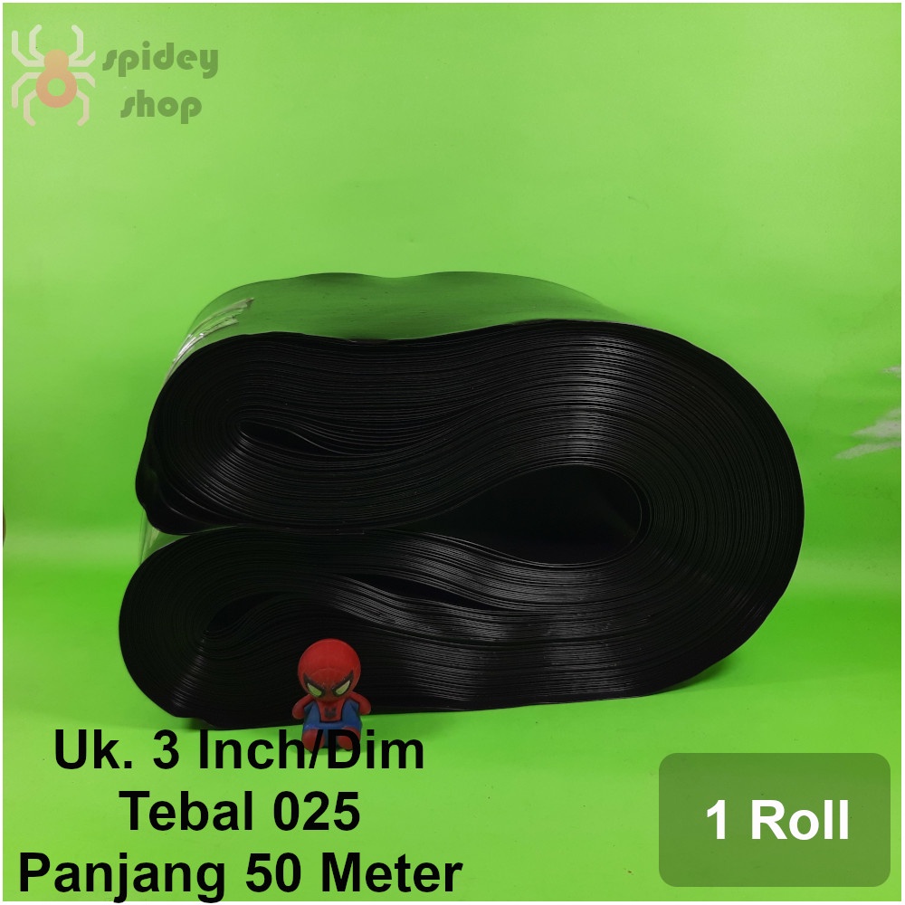 Jual Selang Drip Selang Irigasi Selang Sawah Hitam 3 Inch 3 Dim 50 Meter 250 Mikron 025 | Shopee ...