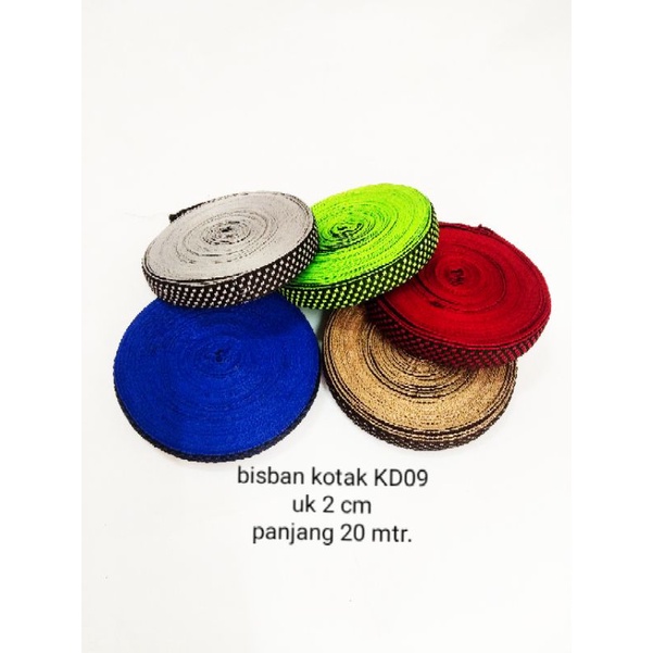 Jual bisban webbing KD09 terbaru ukuran 2 cm 1 roll panjang 20 meter ...