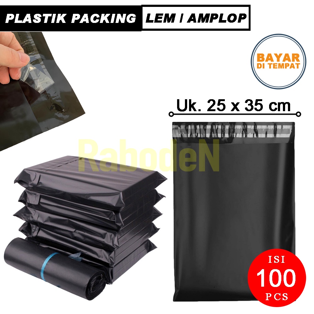Jual Plastik Packing Lem Plastik Amplop Ukuran 25 x 35 cm Plastik Warna ...