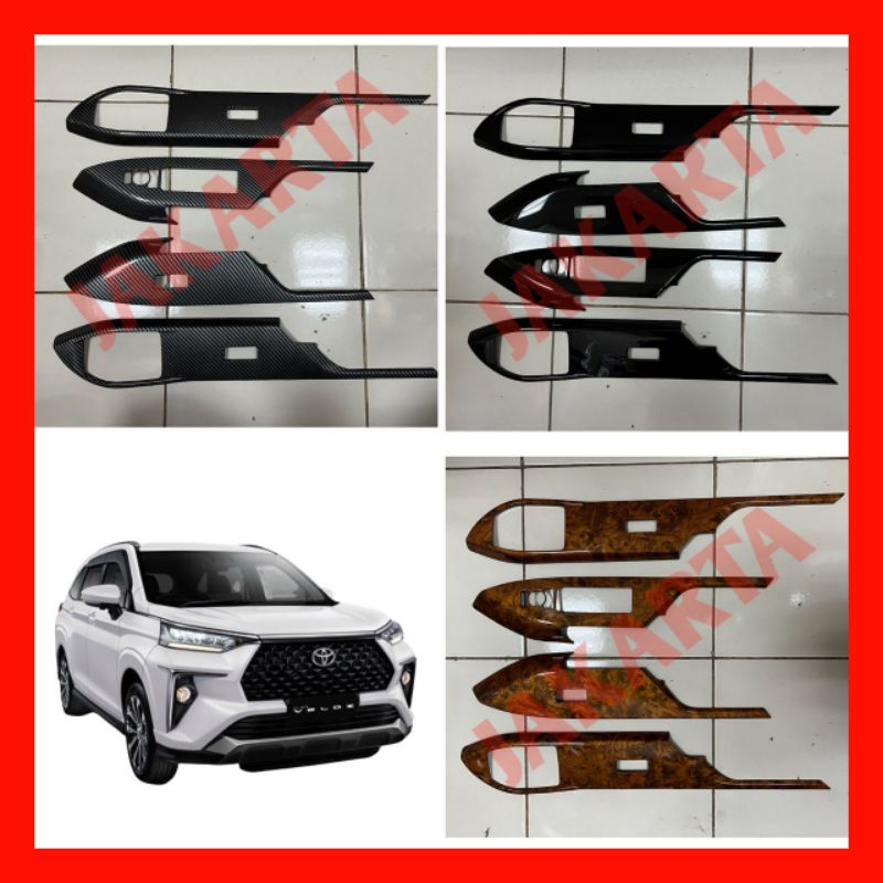 Jual Panel Power Window Toyota Veloz GR Sport 2021 2022 UP Carbon Hitam ...