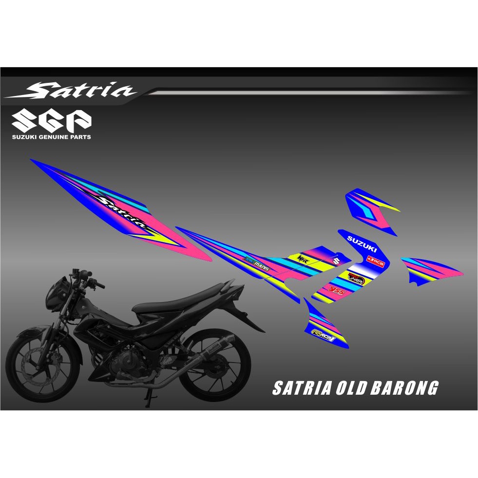 Jual STIKER RACING STIKER STRIPING VARIASI LIS MOTOR SUZUKI SATRIA FU ...