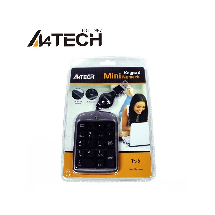Jual A4tech TK-5 Mini Numeric keypad | Shopee Indonesia