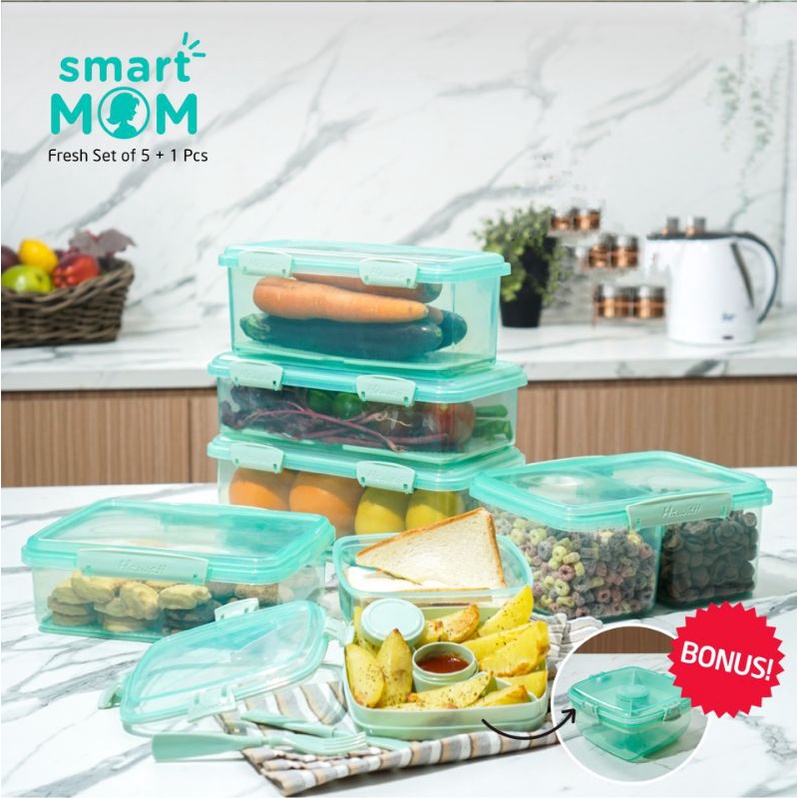 Jual Toples Plastik Makanan Serbaguna Kedap Udara 1l 2L 3 liter smart ...