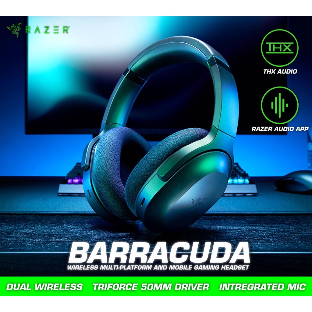 Jual RAZER BARRACUDA DUAL WIRELESS MULTI-PLATFORM GAMING HEADSET | Shopee Indonesia