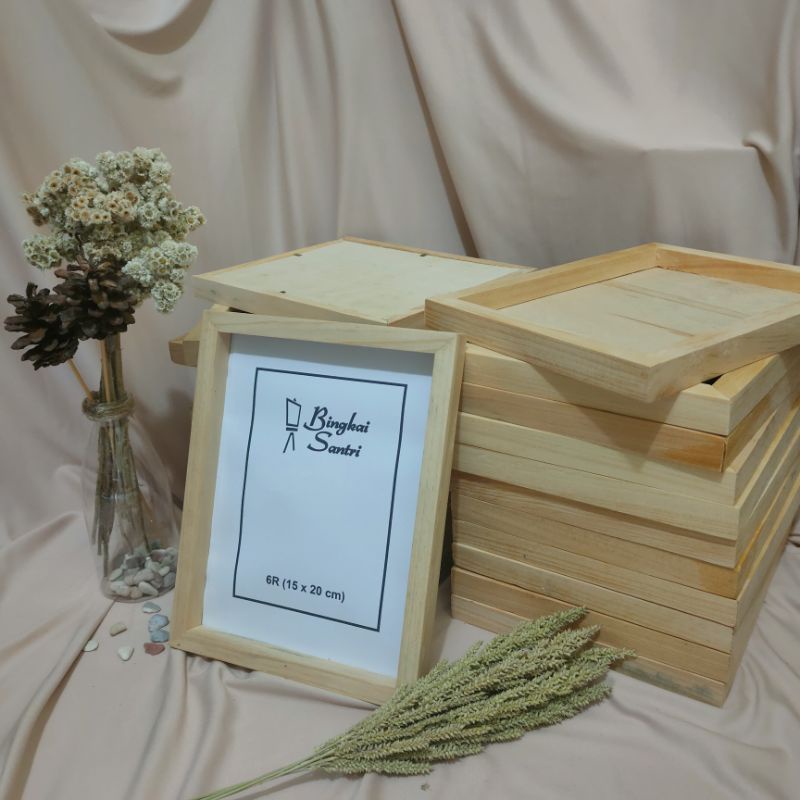 Jual Frame Kayu Jati Belanda Ukuran A4 / 21x30 Cm TANPA KACA | Shopee ...