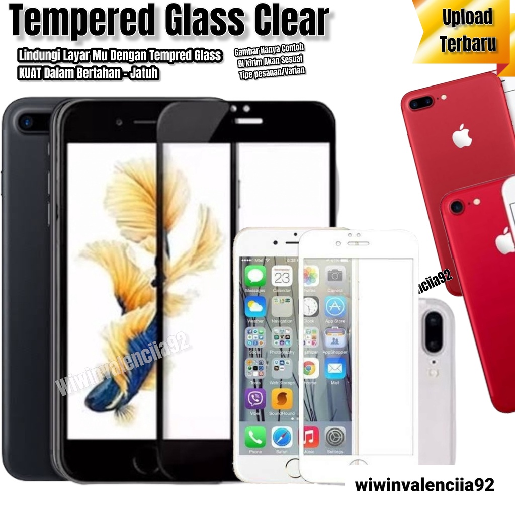 Jual Tempered Glass iP 7+ 8+ 6+ 6S+ 7 7G 8 8G 6 6G 6S 5 5C 5G 5S 4 4G ...