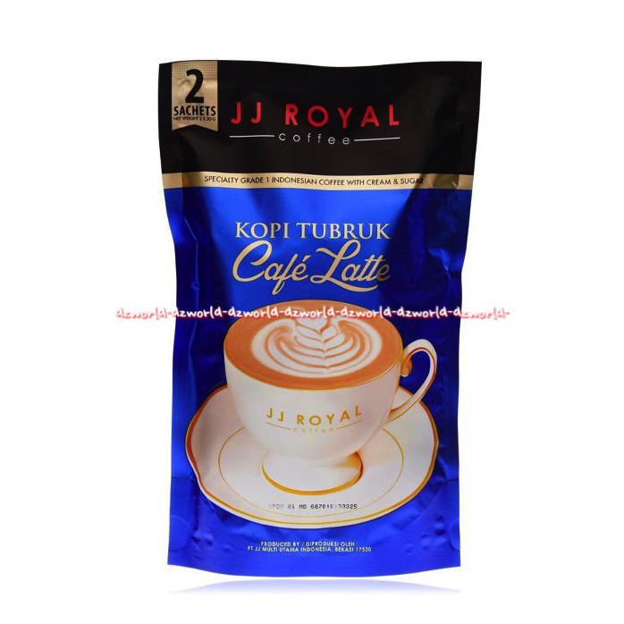 Jual Jj Royal Kopi Tubruk 2sachet Cafe Latte Coffeekopi Jjroyal ...