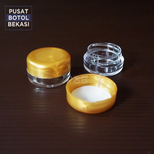 Jual Pot Cream 5 gr Gold - transparant ( ISI 25 PCS ) | Shopee Indonesia