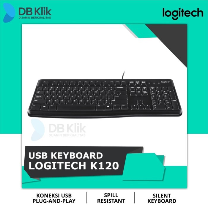 Jual Keyboard USB Logitech K120 | Shopee Indonesia