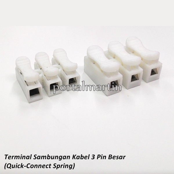 Jual Terminal Sambungan Kabel 3 Pin Besar Model Jepit Quick Connect 3 ...