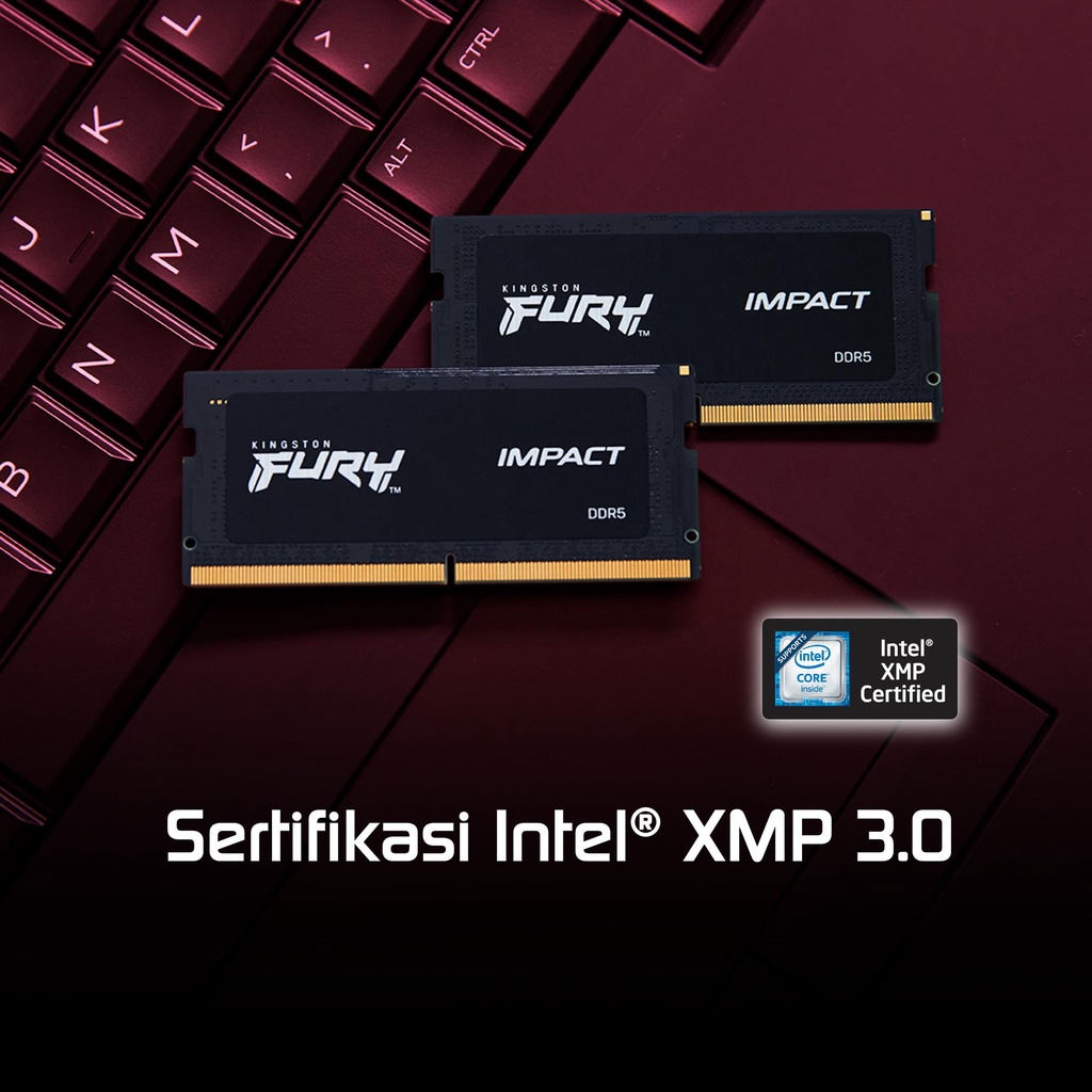 Jual Kingston FURY IMPACT Seri Andal RAM DDR5 SODIMM 32GB 4800MT/s (KF548S38IB-32) | Shopee ...