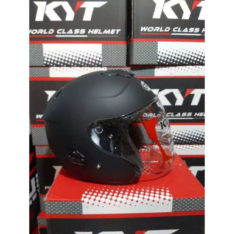Jual HELM KYT KYOTO HELM KYT HALF FACE | Shopee Indonesia