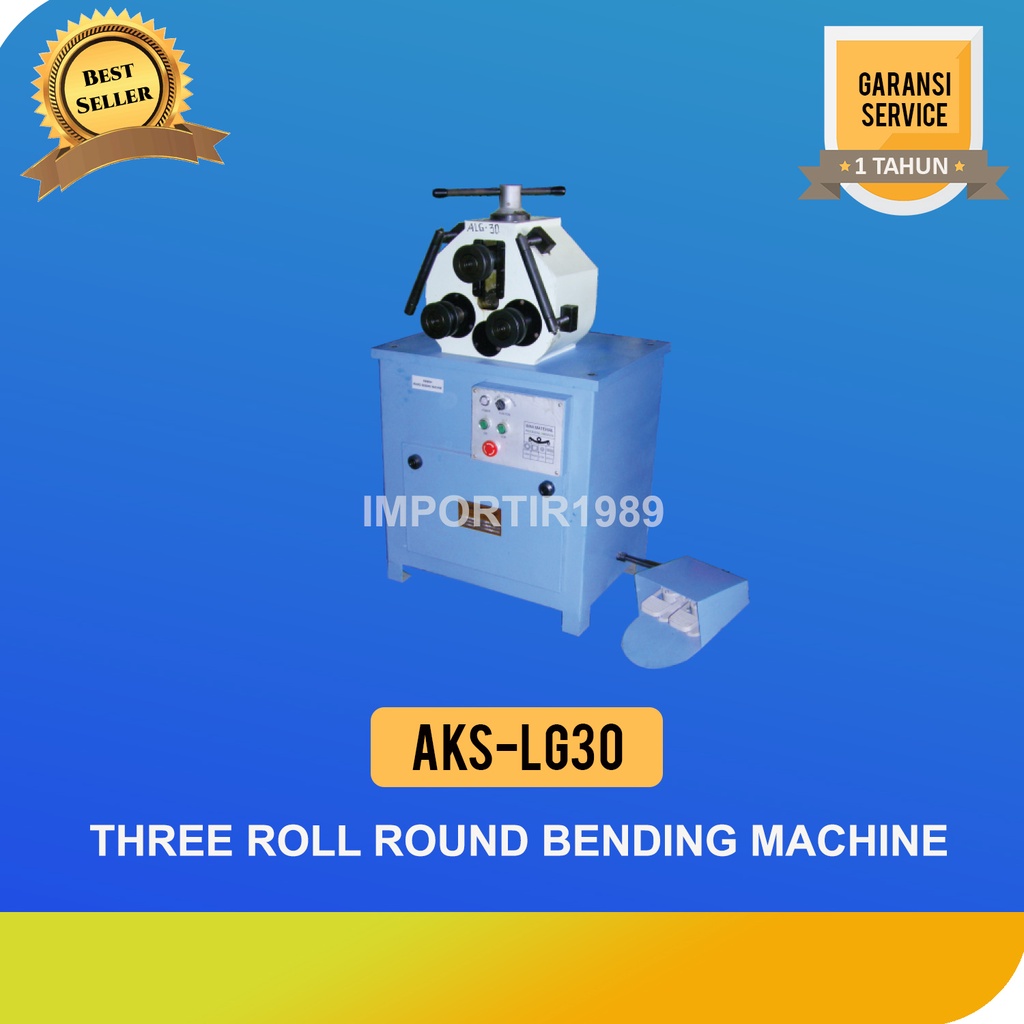 Jual MESIN PENEKUK BESI. THREE ROLL ROUND BENDING MACHINE AKS - LG30 ...
