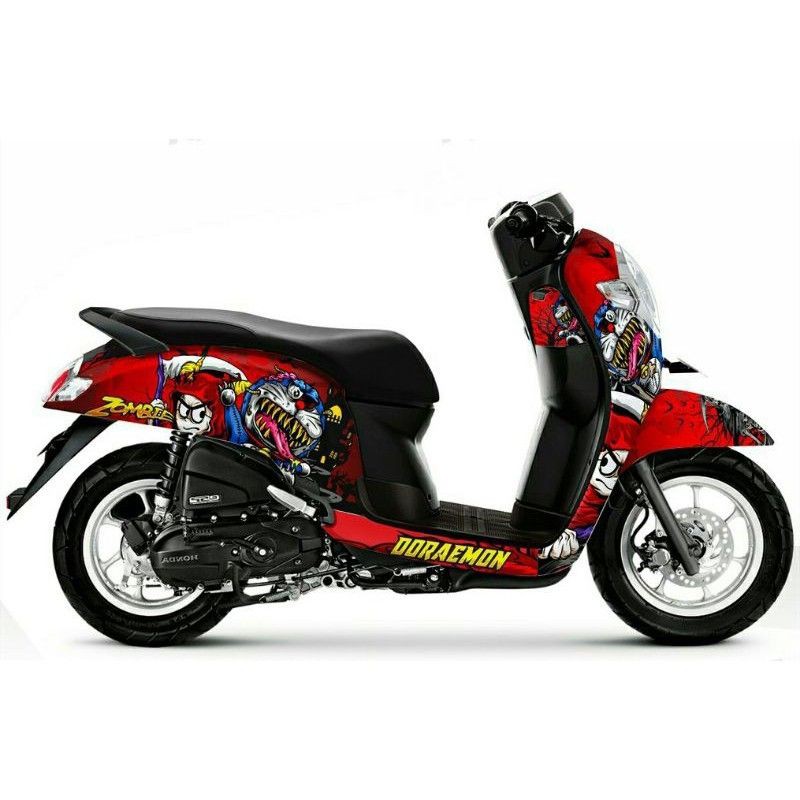 Jual stiker variasi decal full honda scopy new + laminasi anti luntur ...