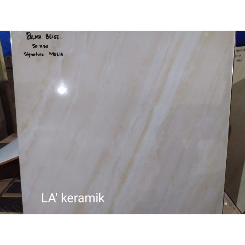 Jual keramik Lantai / ubin / tegel / tile_Palma beige 50x50 _ signature ...