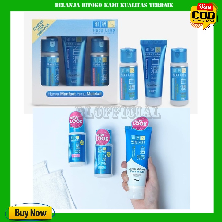 Jual Hadalabo (Hada Labo) Starter Pack Shirojyun (Biru) | Shopee Indonesia