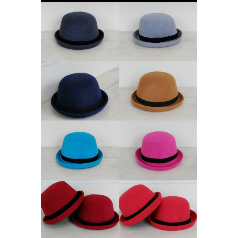 Jual Topi Caplin Anak / Topi Bolwer Anak / Topi Fedora Anak | Shopee ...