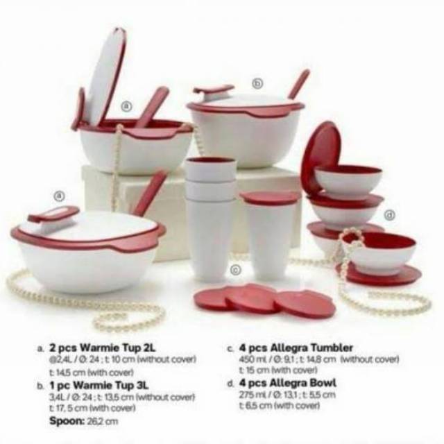 Jual TUPPERWARE WARMIE TUP SET | Shopee Indonesia