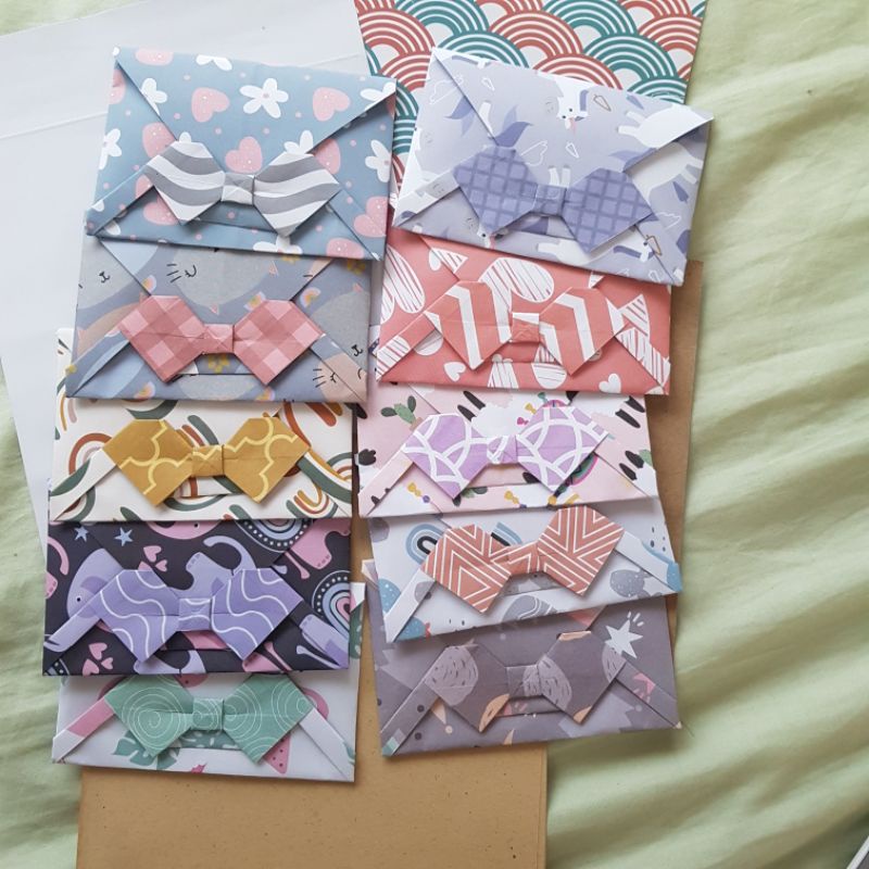 Jual Amplop Origami Kecil Pita Unik Kreatif Lucu Handmade Vintage Batik ...