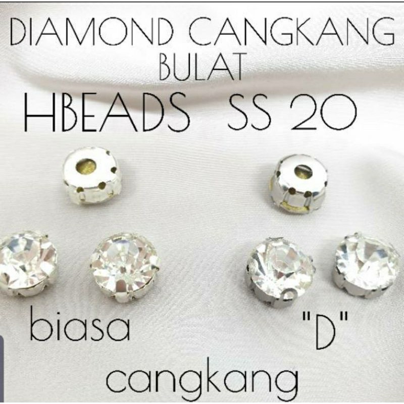 Jual CB9 | 1 gross Diamond Cangkang jahit SS12 SS16 SS18 SS20 SS25 SS30 ...
