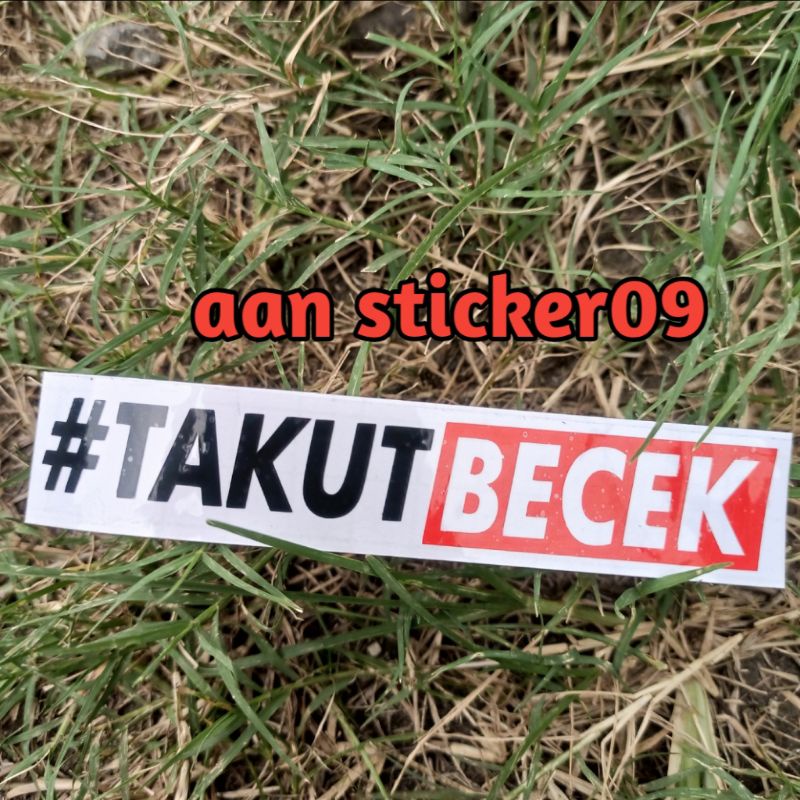 Jual stiker takut becek stiker cutting stiker lagi viral | Shopee Indonesia