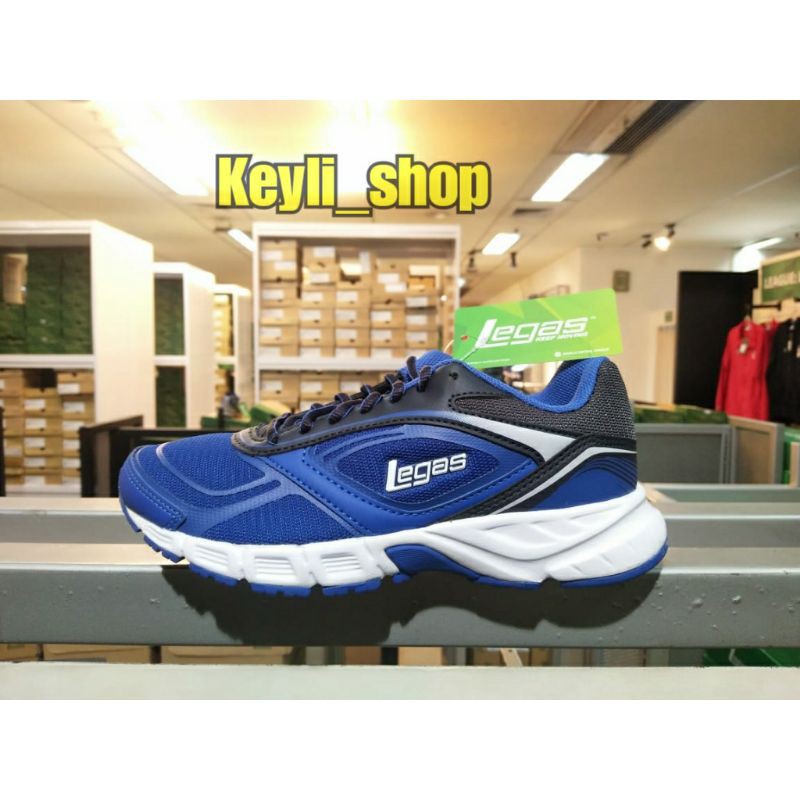 Jual Sepatu League Legas Evade 2 LA M Blue Running Shoes Cowo Sneakers ...