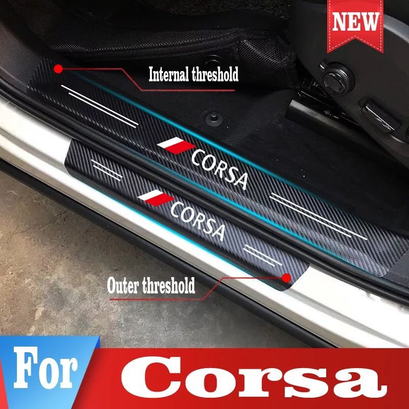 Jual 4 pecs stiker carbon 3D stiker corsa stiker opel stiker mobil ...