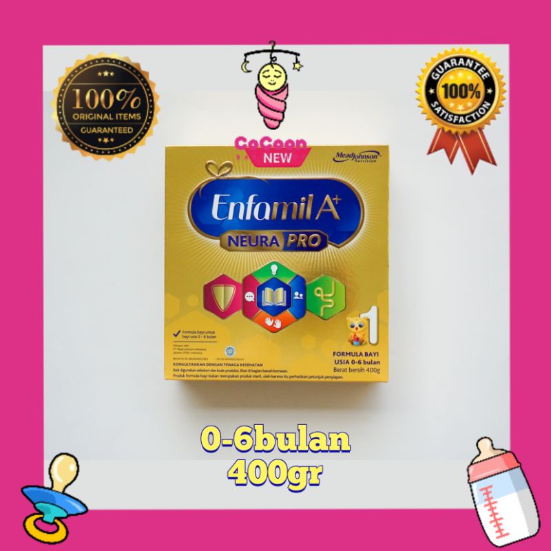 Jual Susu Formula Bayi Enfamil A+ 1 Neura Pro 0-6 bulan 400 gr | Shopee ...