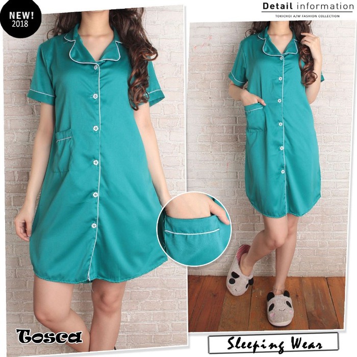 Jual DASTER SATIN PREMIUM CEWEK BAJU TIDUR WANITA DEWASA LENGAN PENDEK ...