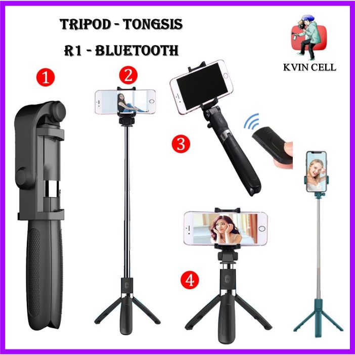Jual Tongsis Tripod 3in1 Remote Selfie Stick Tripod 360° Tongsis Tripod