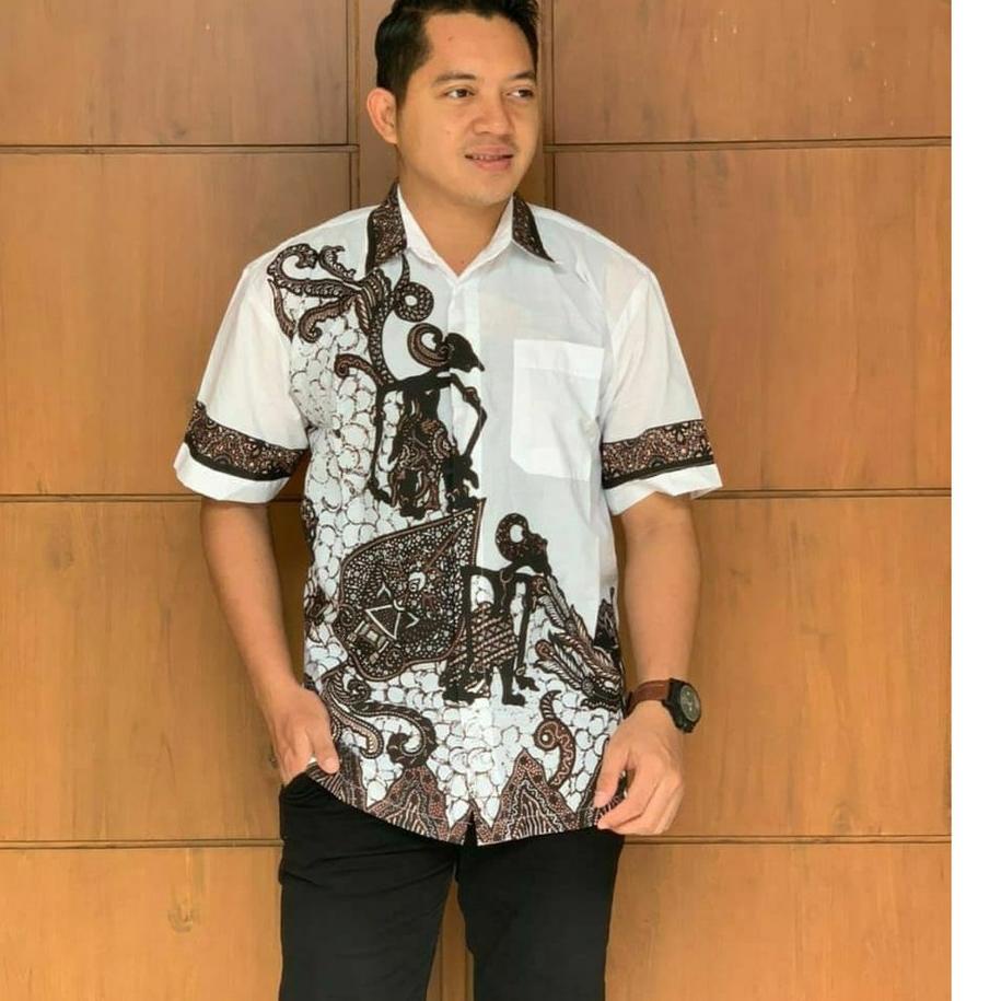 Jual Model Baru.. KEMEJA BAJU BATIK PRIA LENGAN PENDEK MODERN SERAGAM ...
