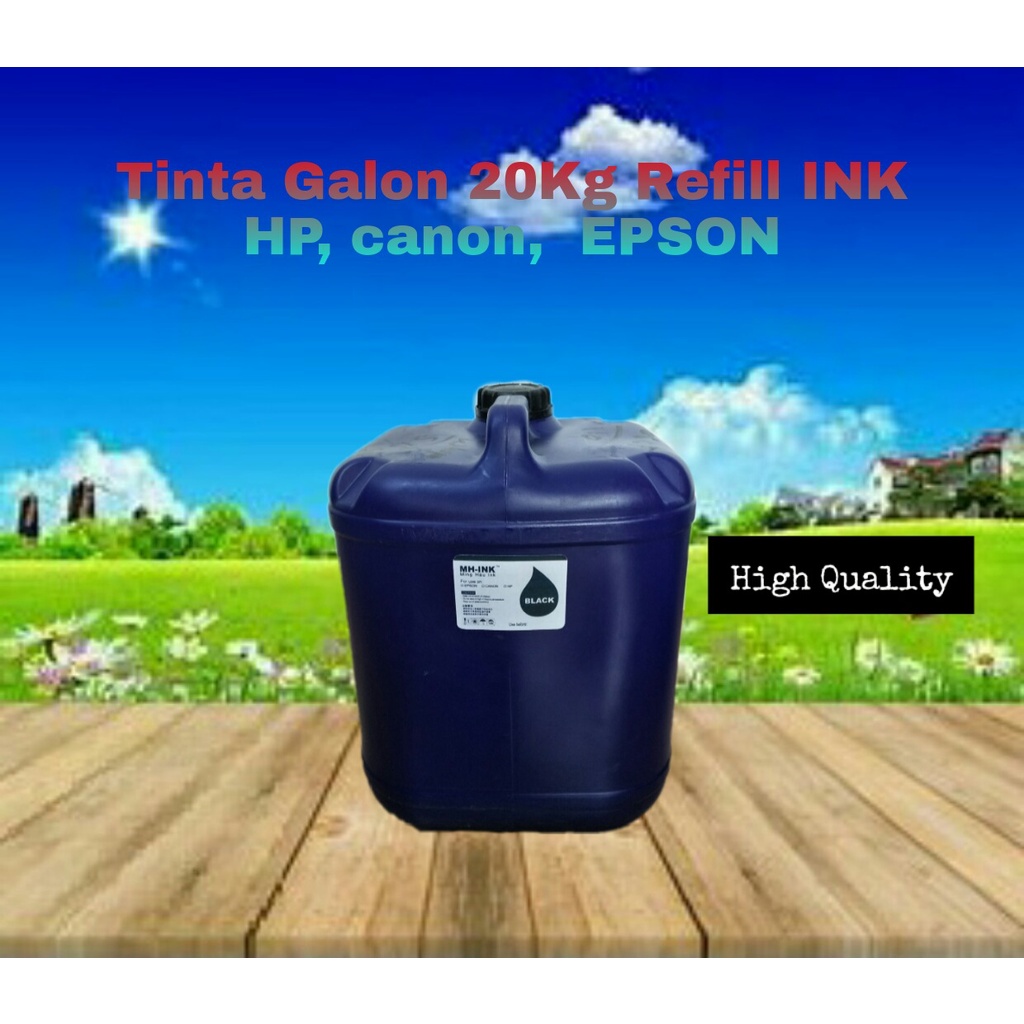 Jual Tinta Jerigen 20KG Tinta Galon Refill INK Printer HP CANON EPSON ...