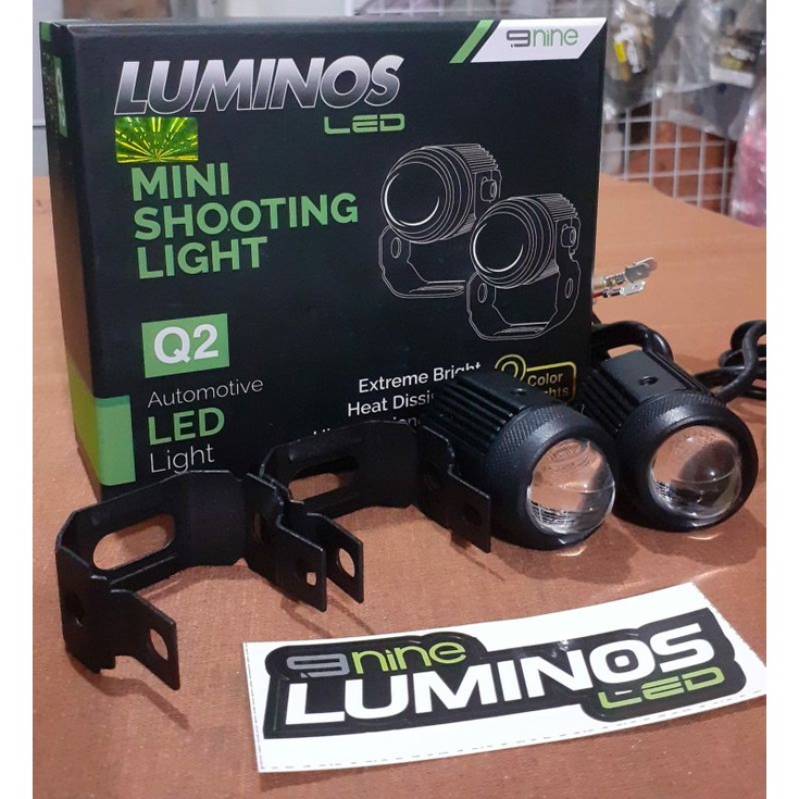 Jual LAMPU TEMBAK LASER LED Q2 MINI 2 WARNA HIGH LOW PUTIH KUNING WATERPROOF 30WATT | Shopee ...
