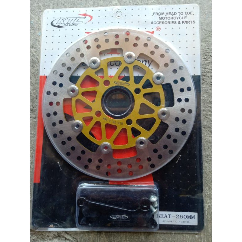 Jual DISC BRAKE PIRINGAN CAKRAM KTC VARIO BEAT SCOOPY UKURAN DISC 260MM ...