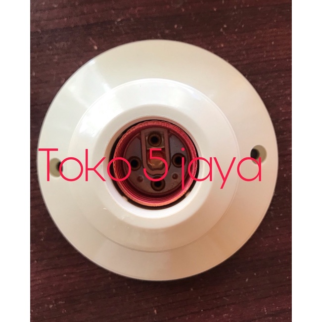 Jual Pitting tempel / BROCO / pitting lampu bulat / fitting lampu ...